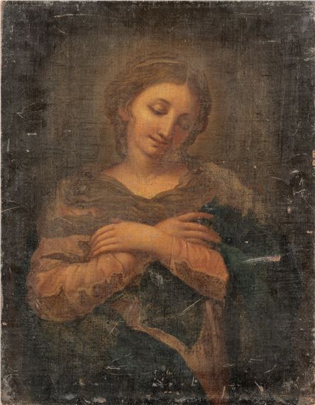 Roman School, 18th Century | The Madonna in contemplation | MutualArt