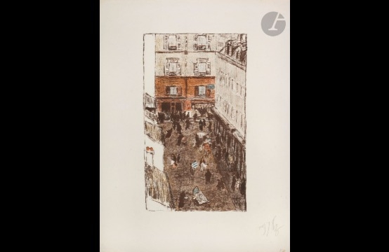 Pierre Bonnard | Street corner seen from above (1899) | MutualArt