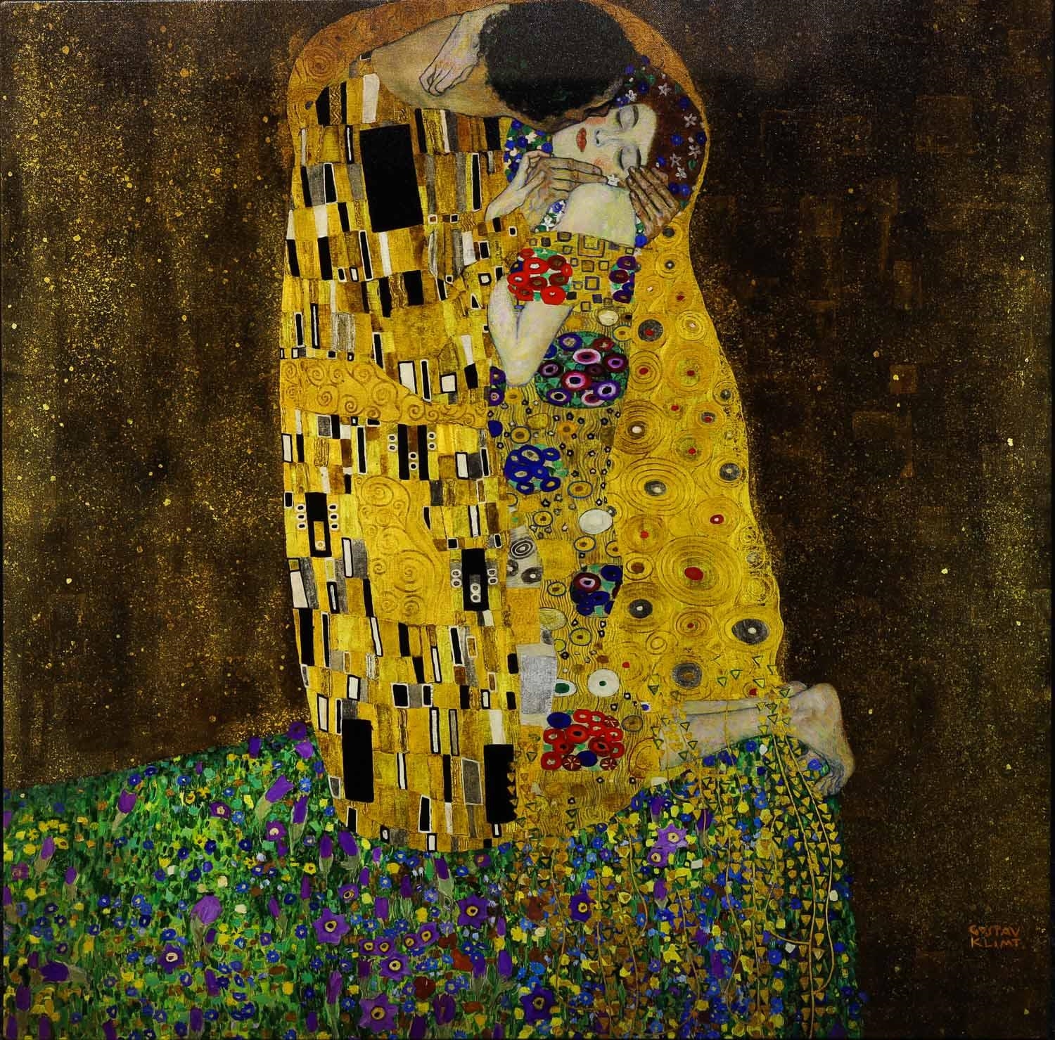 Gustav Klimt | The Kiss | MutualArt