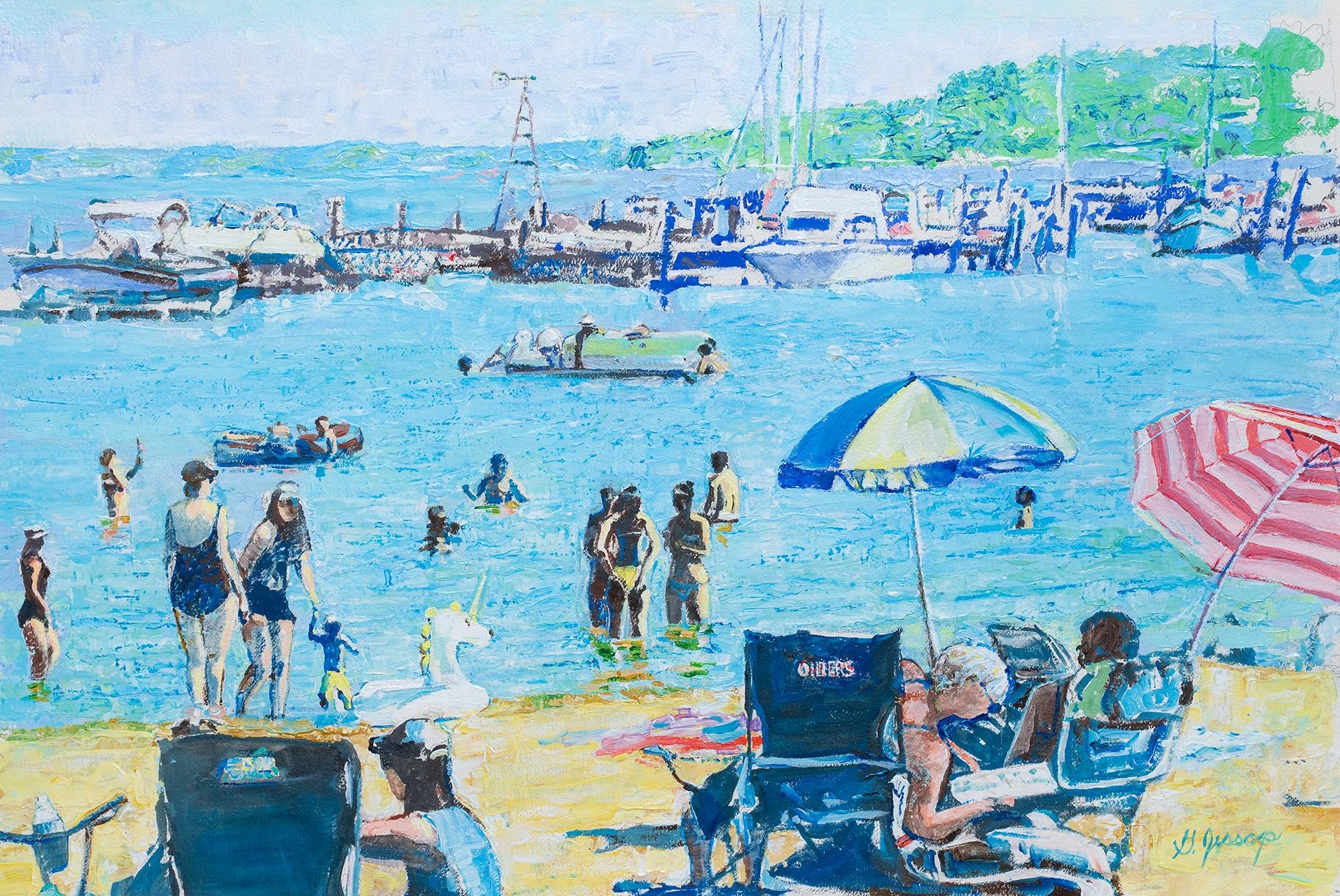 Gerald Jessop | Sunbathers Paradise | MutualArt