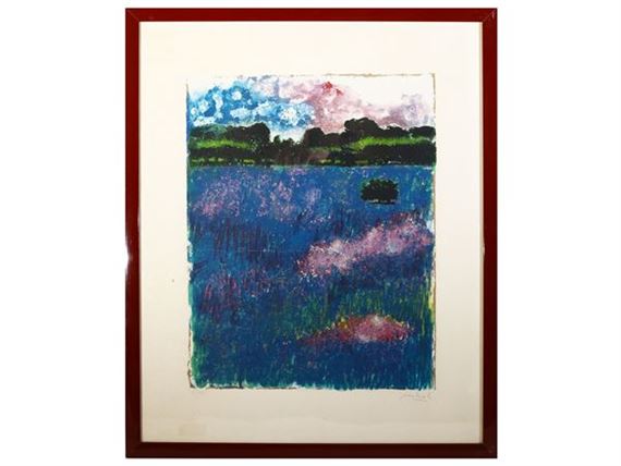 Carlo Mattioli | River landscape | MutualArt