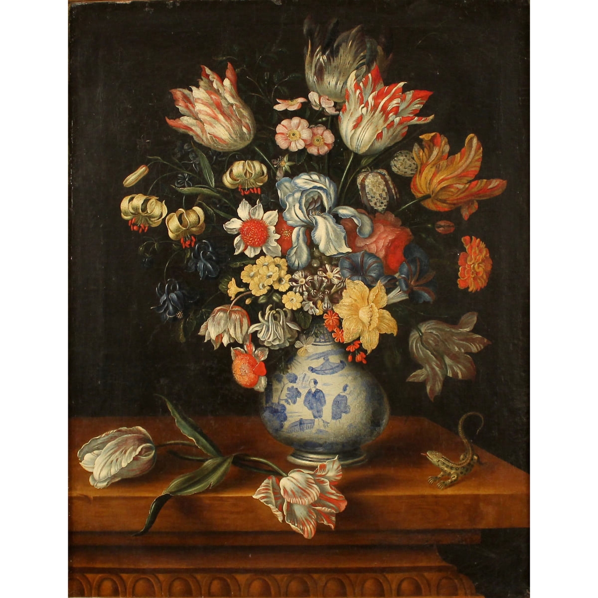 Jacob Marrel | STILL LIFE OF VARIOUS FLOWERS IN ORIENTAL VASE ON ...