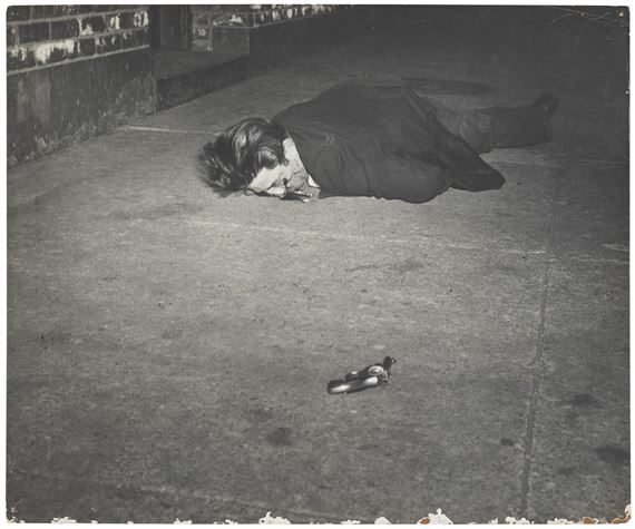 Arthur Fellig | Corpse with Revolver, 1942 (1942) | MutualArt