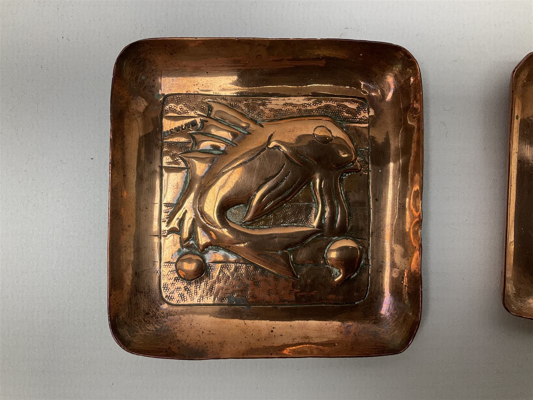 Newlyn School | Arts and Crafts Newlyn School copper tray | MutualArt
