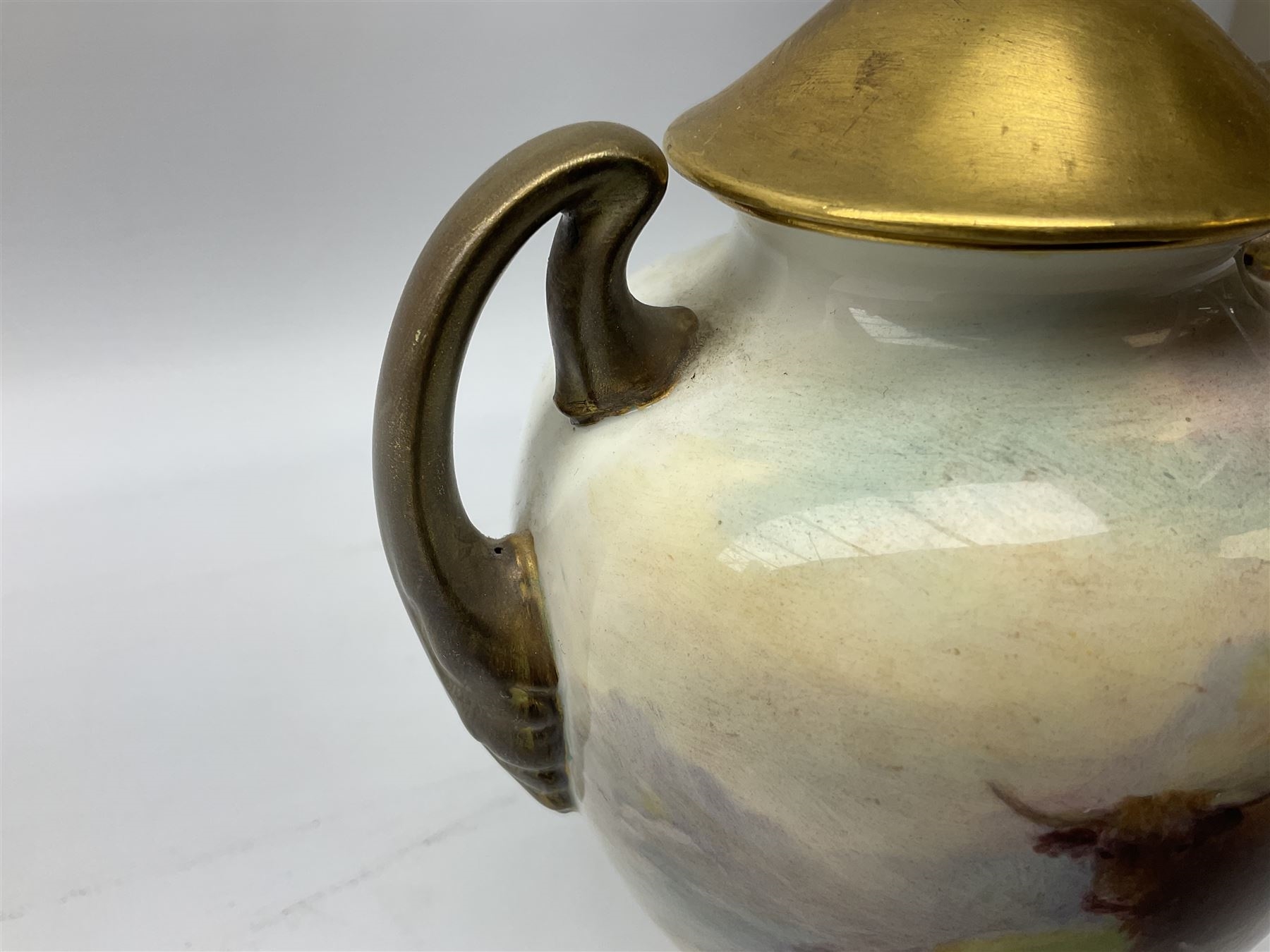 Harry Stinton | Mid 20th century Royal Worcester twin handled vase and ...