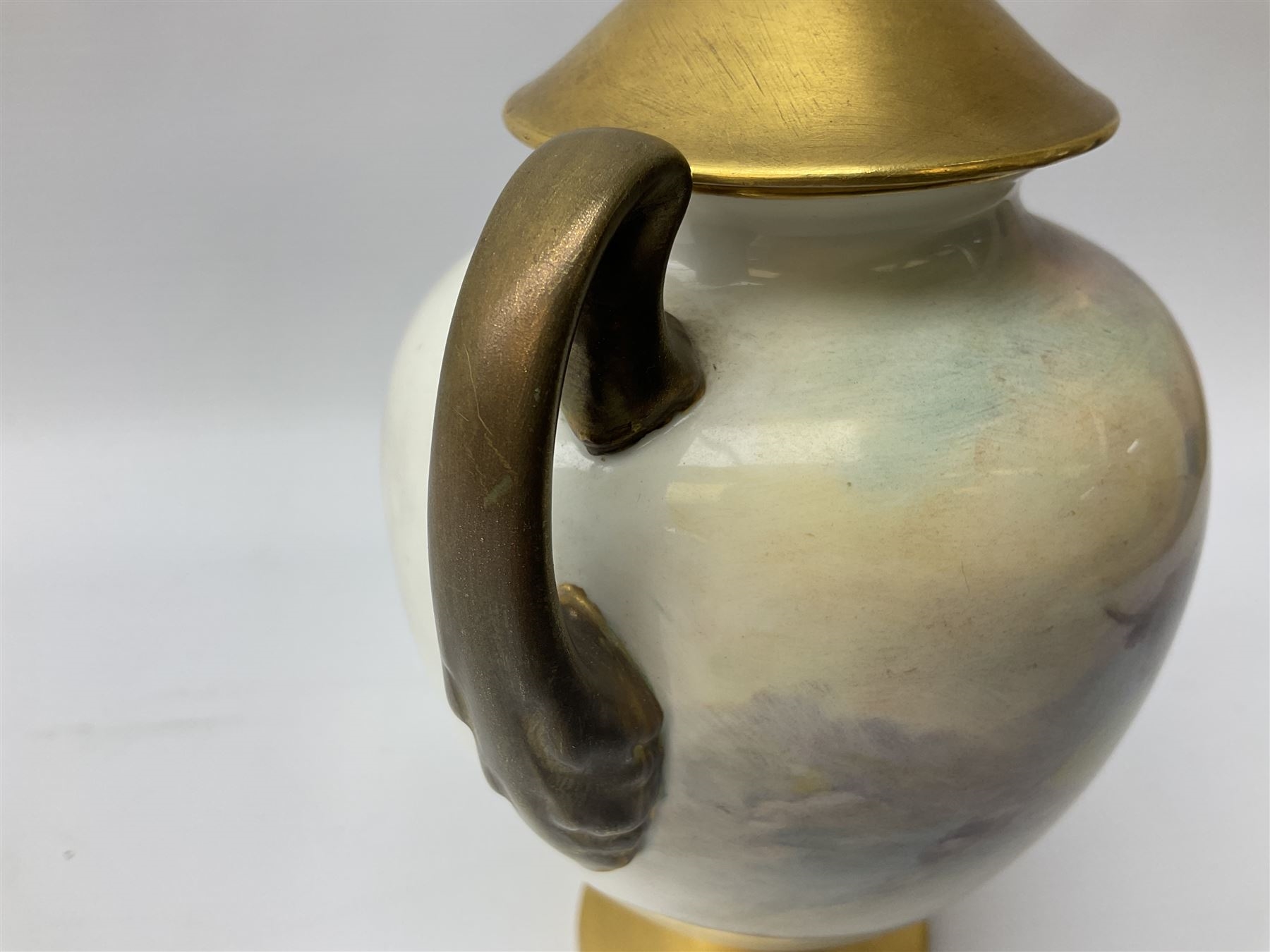 Harry Stinton | Mid 20th century Royal Worcester twin handled vase and ...