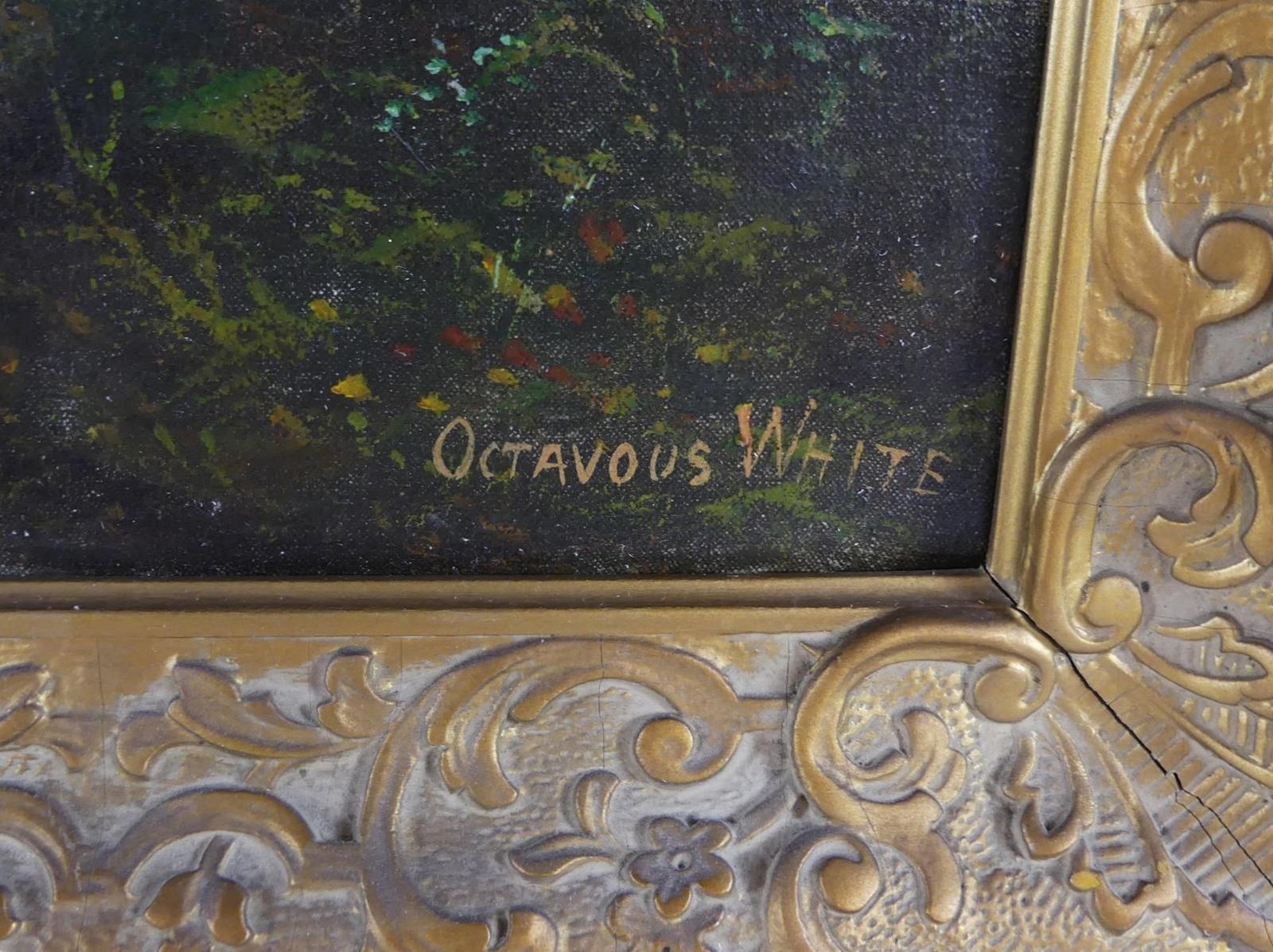 Octavius White | Untitled: Forest Landscape with Pathway to the River ...