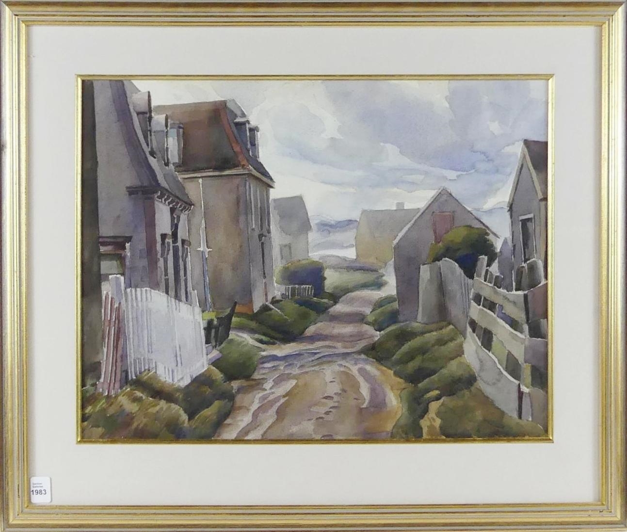 Lawrence Arthur Colley Panton | Untitled: Village Scene with Winding ...