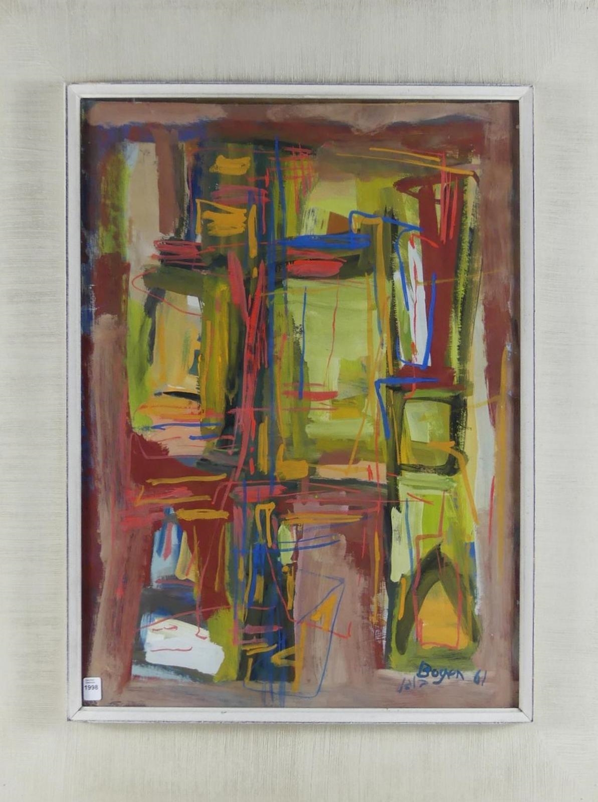 Alexander Bogen | Untitled: Abstract (1961) | MutualArt