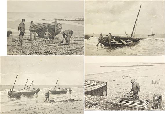 Peter Frederick Anson | Fishing boats and figures | MutualArt