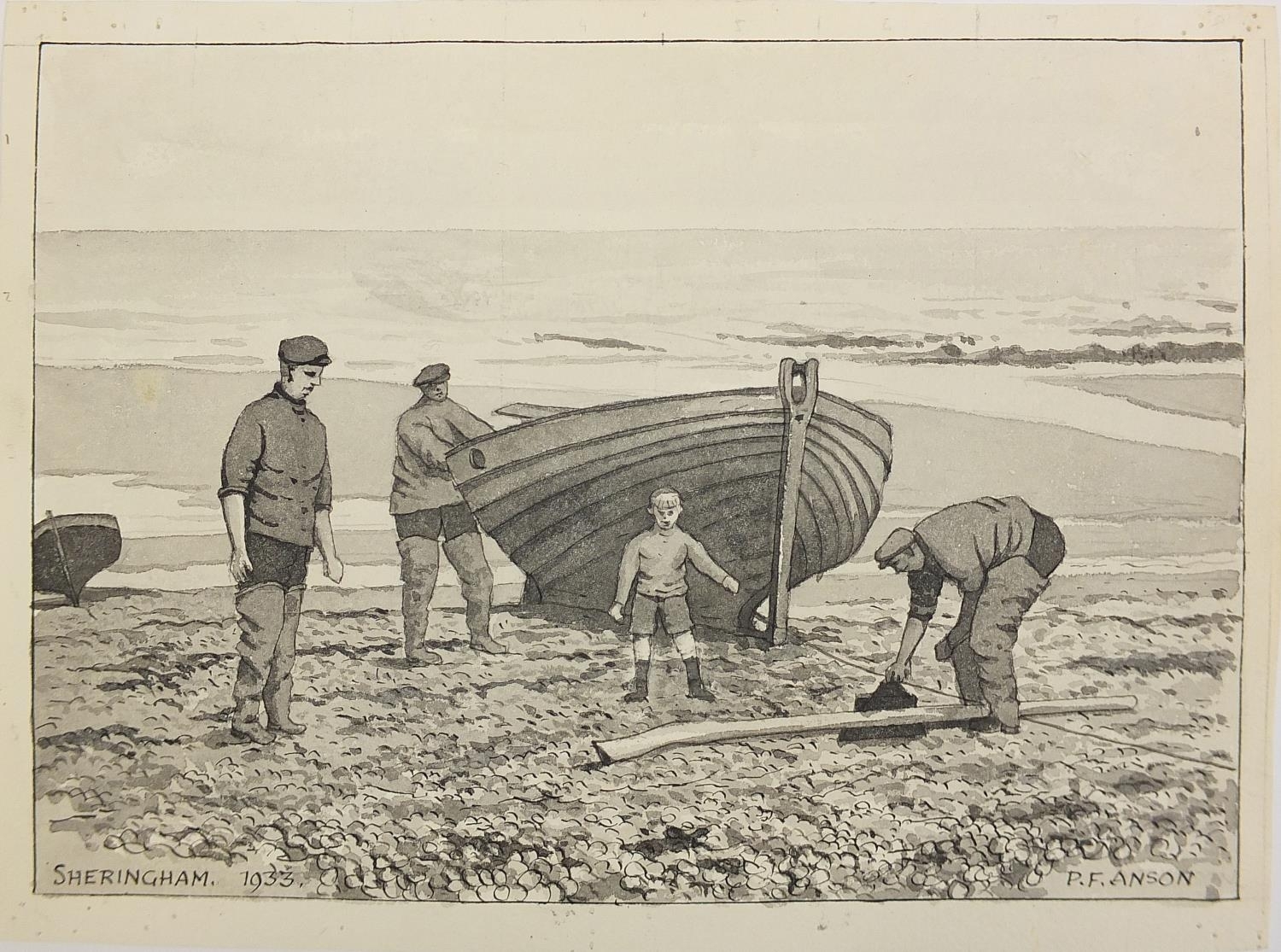 Peter Frederick Anson | Fishing boats and figures | MutualArt