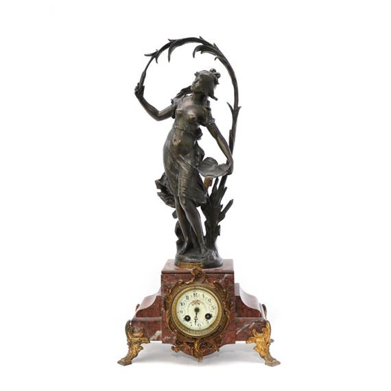 Auguste Moreau | A French figural clock (Late 19th Century) | MutualArt