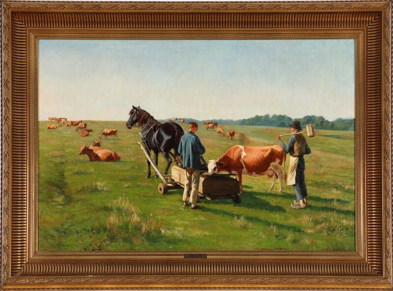 Agnes Lunn | Ved Vandvognen (1883 - 1885) | MutualArt