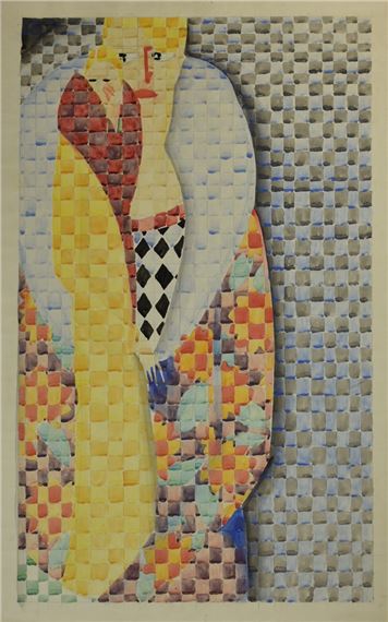 Albert Edward Halliwell | Harlequin figure and child | MutualArt
