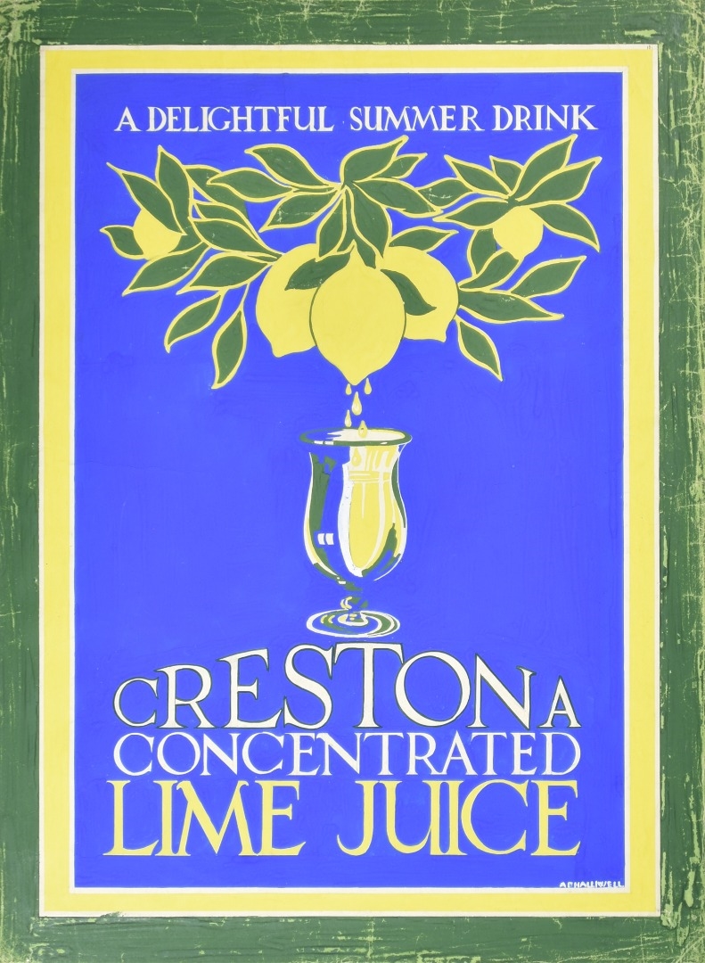 Albert Edward Halliwell | Crestona Concentrated Lime Juice (Late 1920s ...