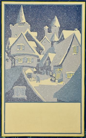 Albert Edward Halliwell | St Albans. Half size poster design for Xmas ...