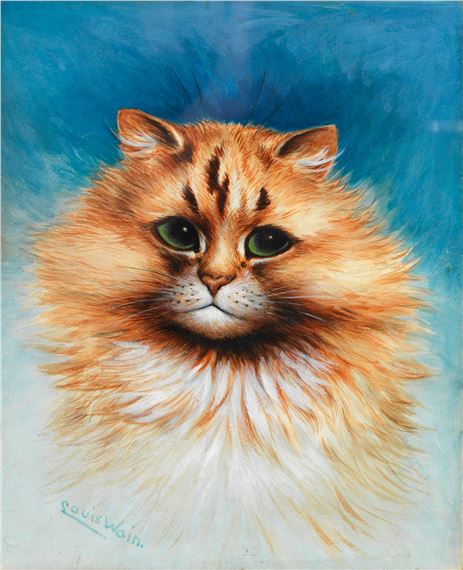 Louis Wain | Portrait of a Cat | MutualArt