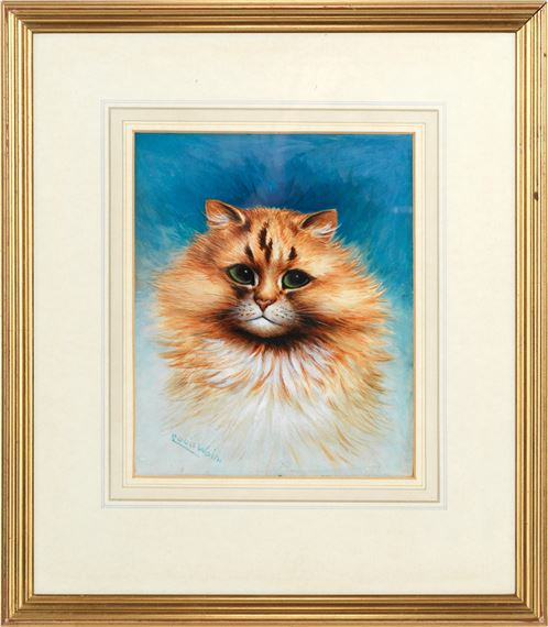Louis Wain | Portrait of a Cat | MutualArt