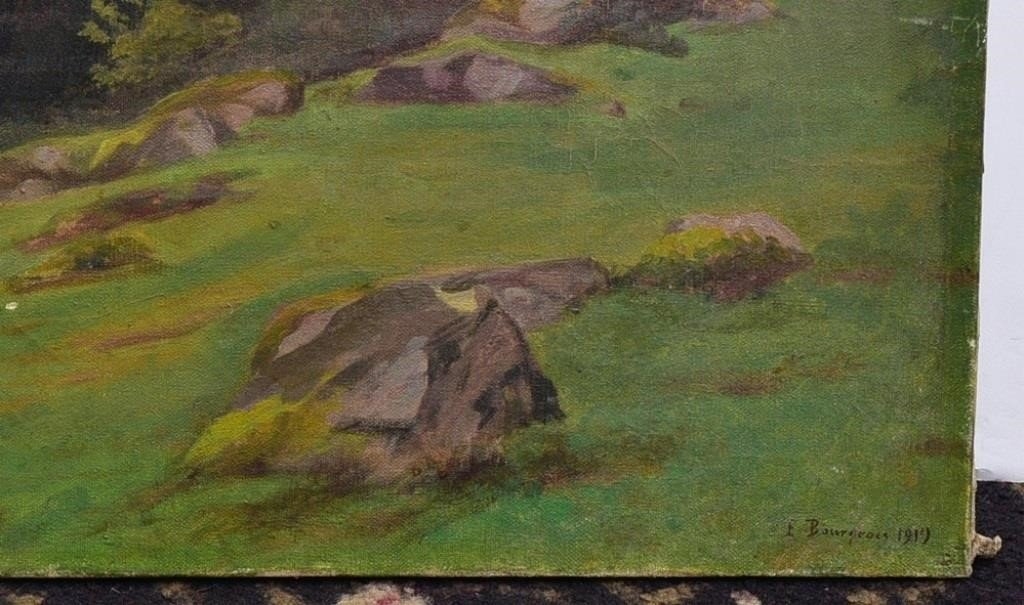 Eugène Bourgeois | Landscape with Rocks (1919) | MutualArt