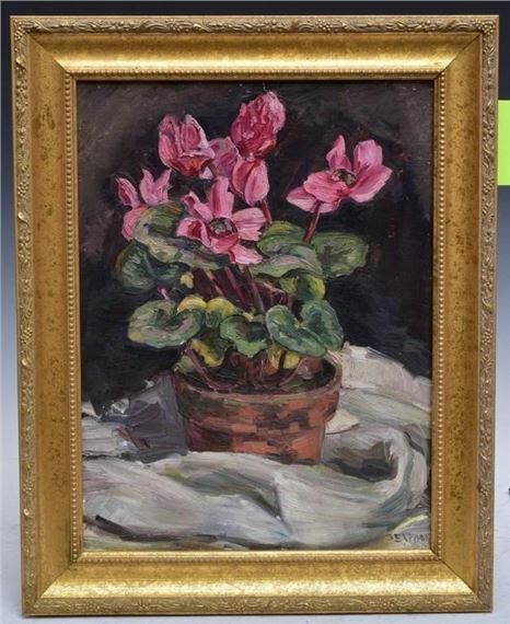 Frederick Lester Sexton | Still Life with Potted Flowers | MutualArt