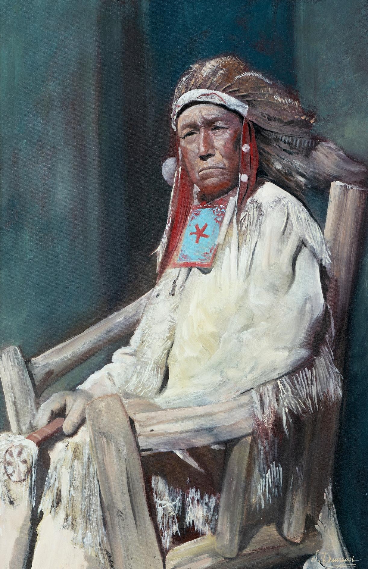 Scott Duncan | First Nations Portrait | MutualArt