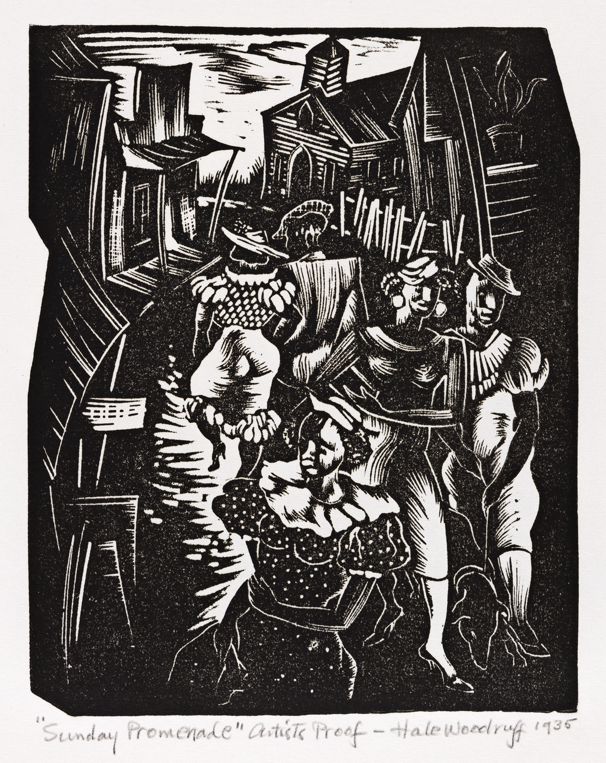 Hale Woodruff | Sunday Promenade | MutualArt
