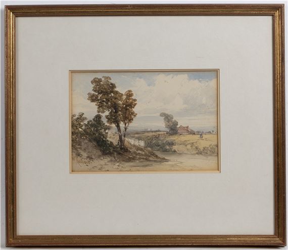 William Callow | A river landscape with country dwelling | MutualArt