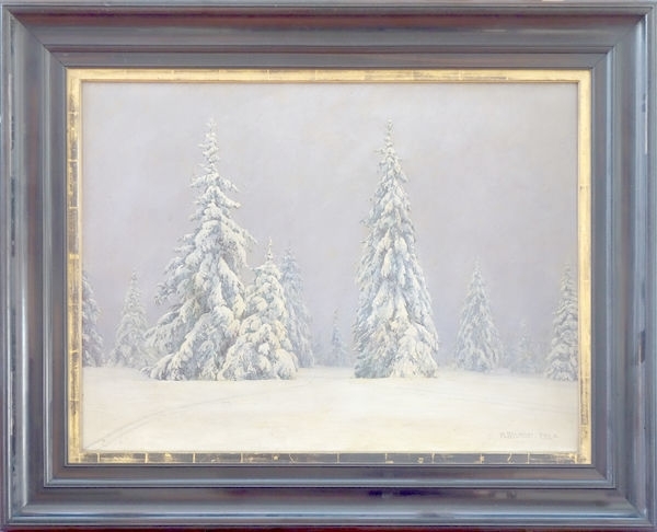 Hermann Dischler | Verschneite Tannen am Feldberg (1902) | MutualArt