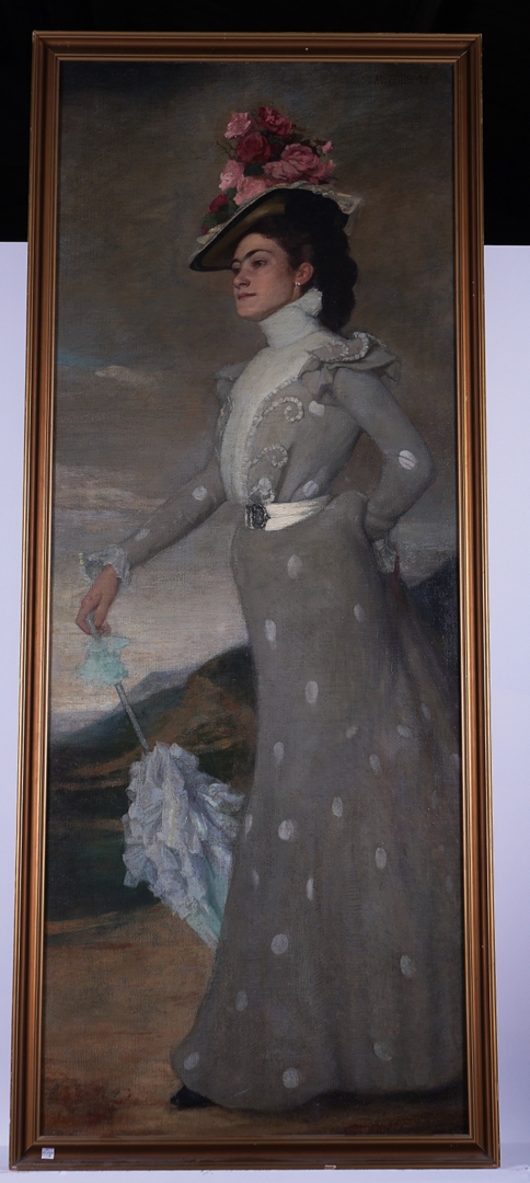 Adolf Heller | Portrait of lady | MutualArt