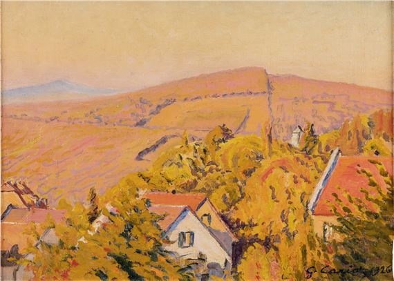 Gustave Cariot | Les toits rouges à Georgenbon Hansen-Kopf (1926 ...