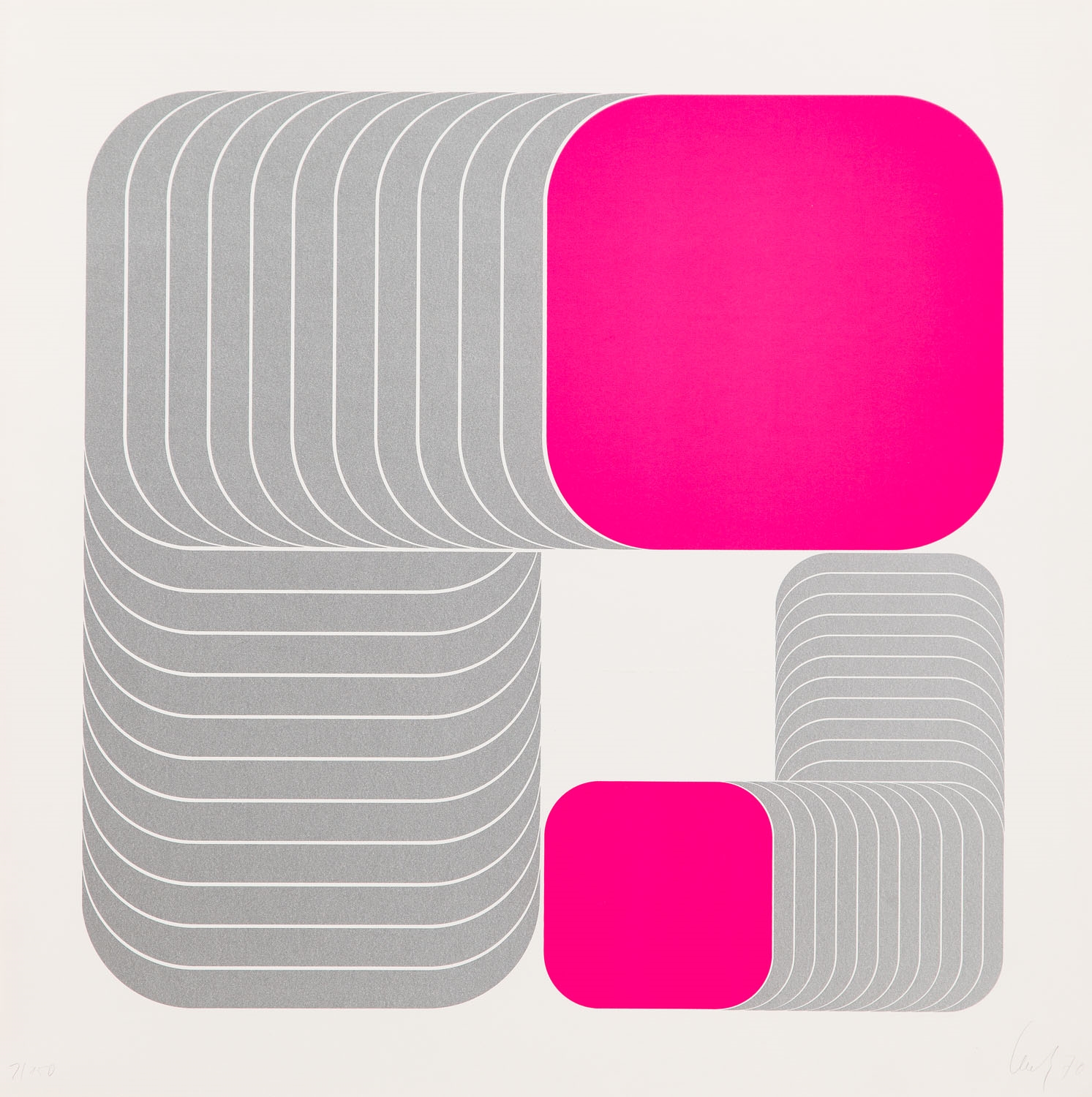 Thomas Lenk | Composition coloured lithography/paper (1970) | MutualArt