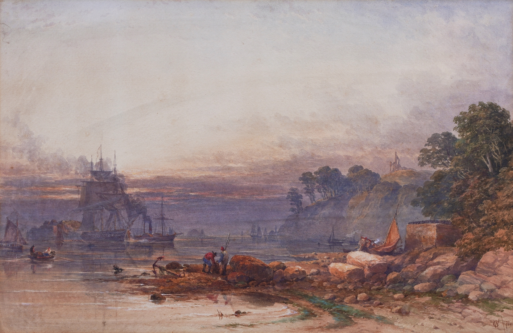 William Cook of Plymouth | Boats off the coast | MutualArt