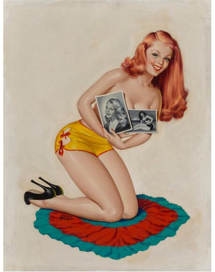 Peter Driben | Bedroom Fashions, Flirt magazine cover (1949) | MutualArt