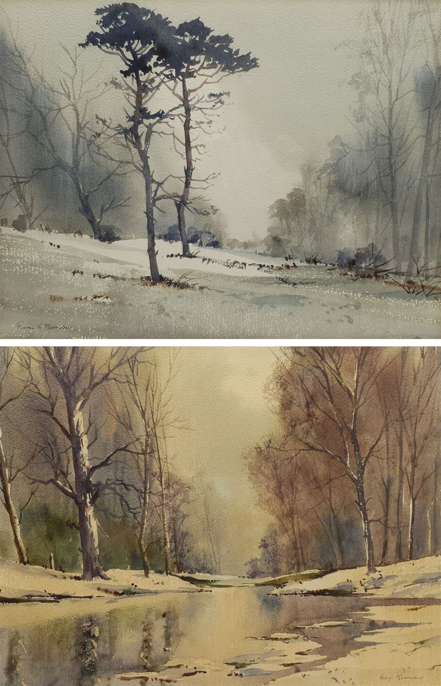 George C. Morrison | Winter Landscapes with Trees | MutualArt