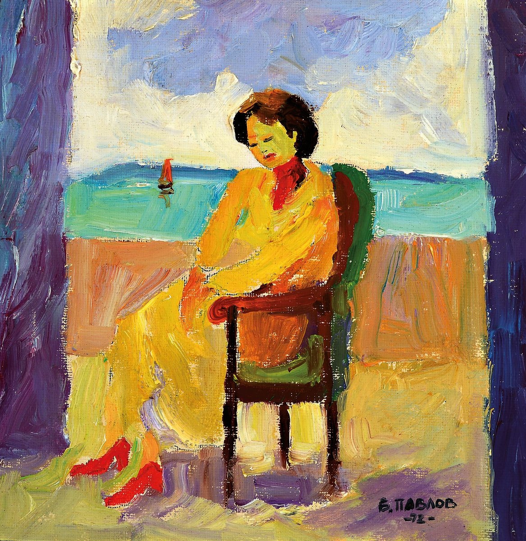 Boris Pavlov | The painter Nyen in the villa on the Cote d`Azur 1972 ...