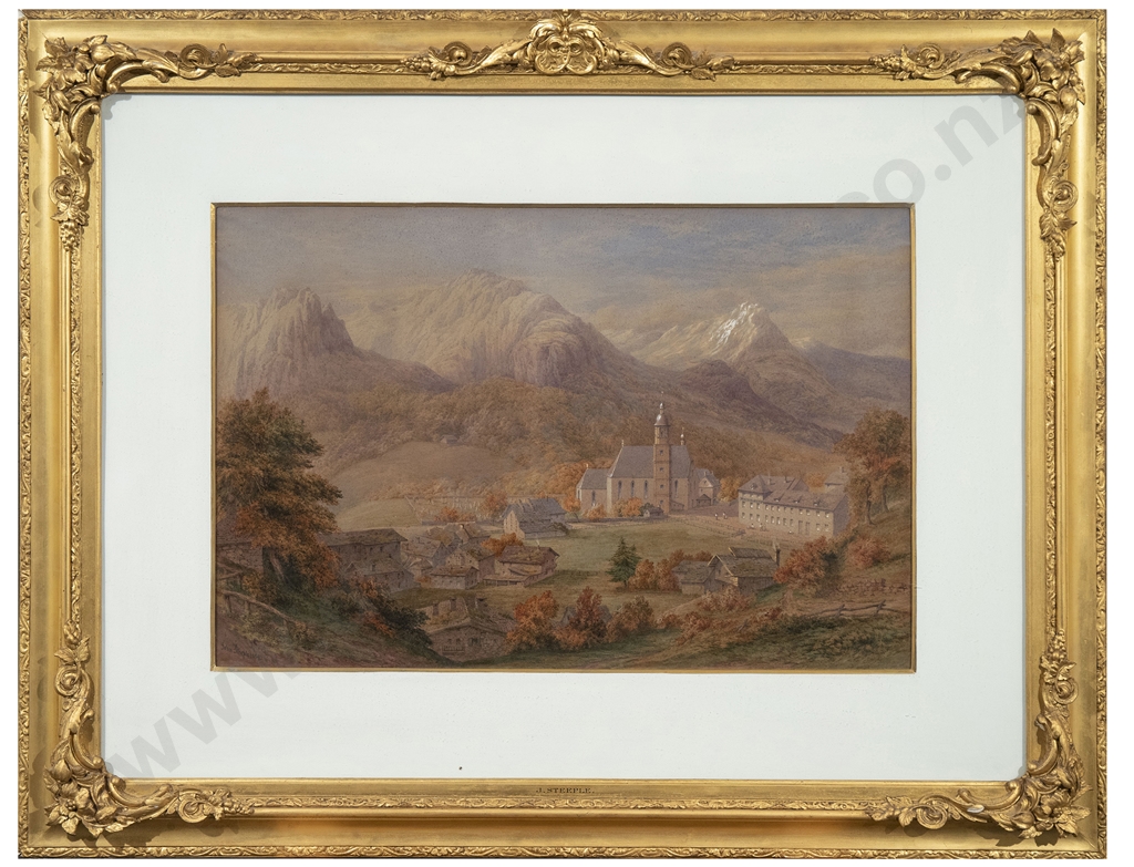 John Steeple | German Village Landscape (1859) | MutualArt