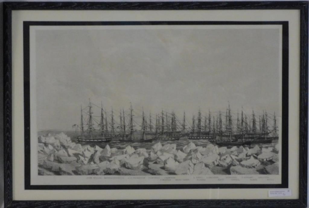 Benjamin Russell | A Ship on the North west Coast Cutting in her Last ...