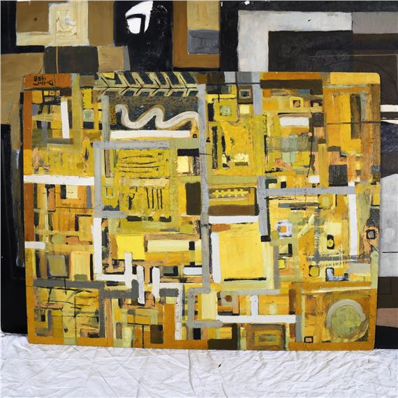 Ron Dellar | 3 abstract oils on board | MutualArt