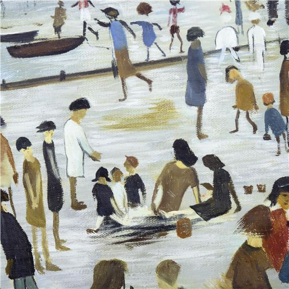Laurence Stephen Lowry | Beach scene | MutualArt