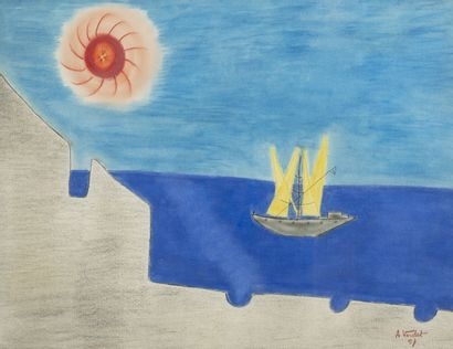 André Verdet | The Sailboat, 1957. (1957) | MutualArt