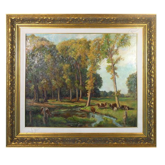 Claude Monet | AUTUMN SCENE WITH CATTLE | MutualArt