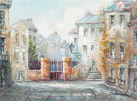 Lucien Delarue | PARISIAN STREET SCENE | MutualArt