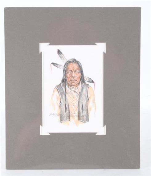Troy Anderson | Native man with ceremonial garments with a vest and ...