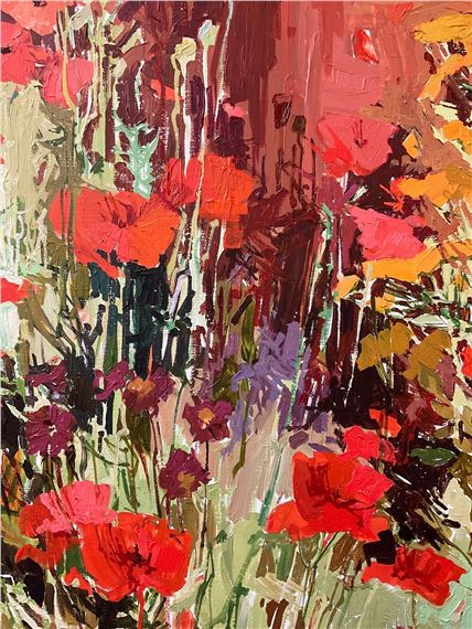 Douglas Atwill | Westdrive Border with Poppies (1994) | MutualArt