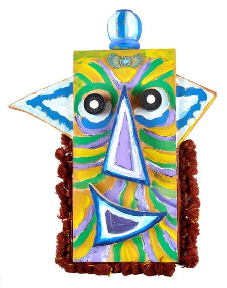 Enrico Baj | Bingo Bongo Mask (1995) | MutualArt