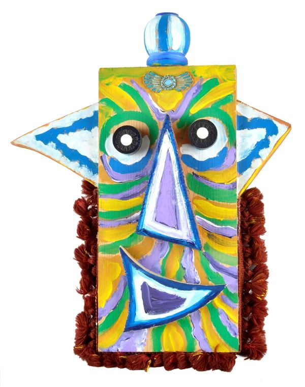 Enrico Baj | Bingo Bongo Mask (1995) | MutualArt