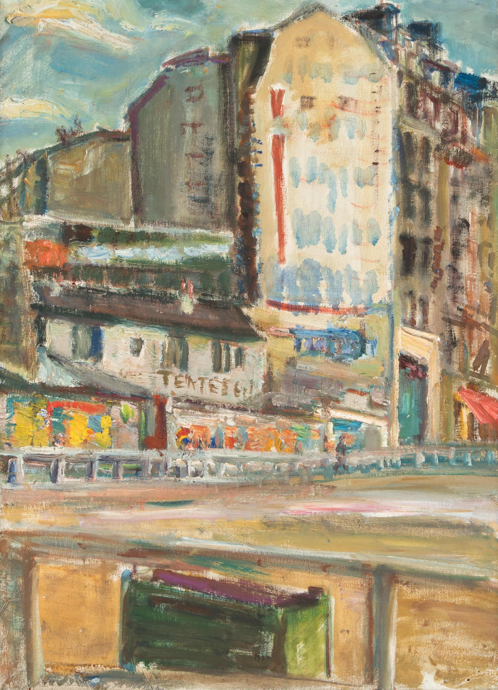 Robert Liebknecht | Pariser Straßenszene mit Brücke | MutualArt