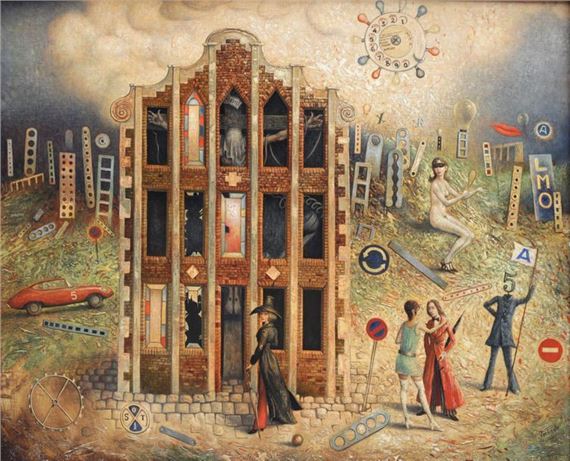 Claude Verlinde | Composition au batiment et femmes | MutualArt