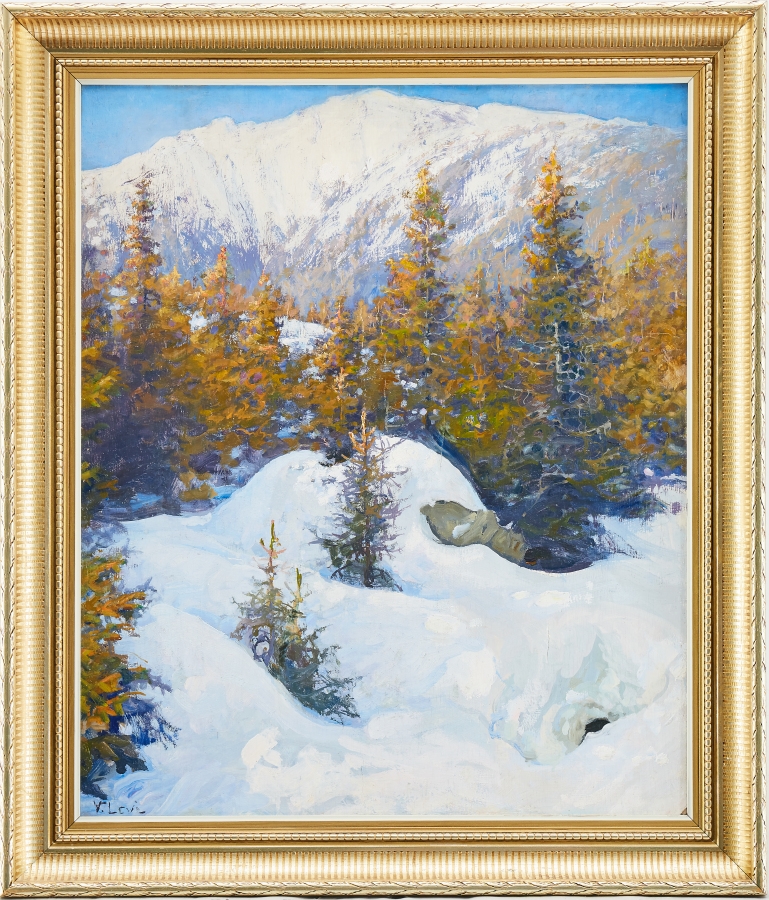 Vasili Levi | Vinterlandskap | MutualArt