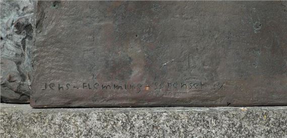 Jens-Flemming Sorensen | Bronze sculpture in shape of deconstructed ...